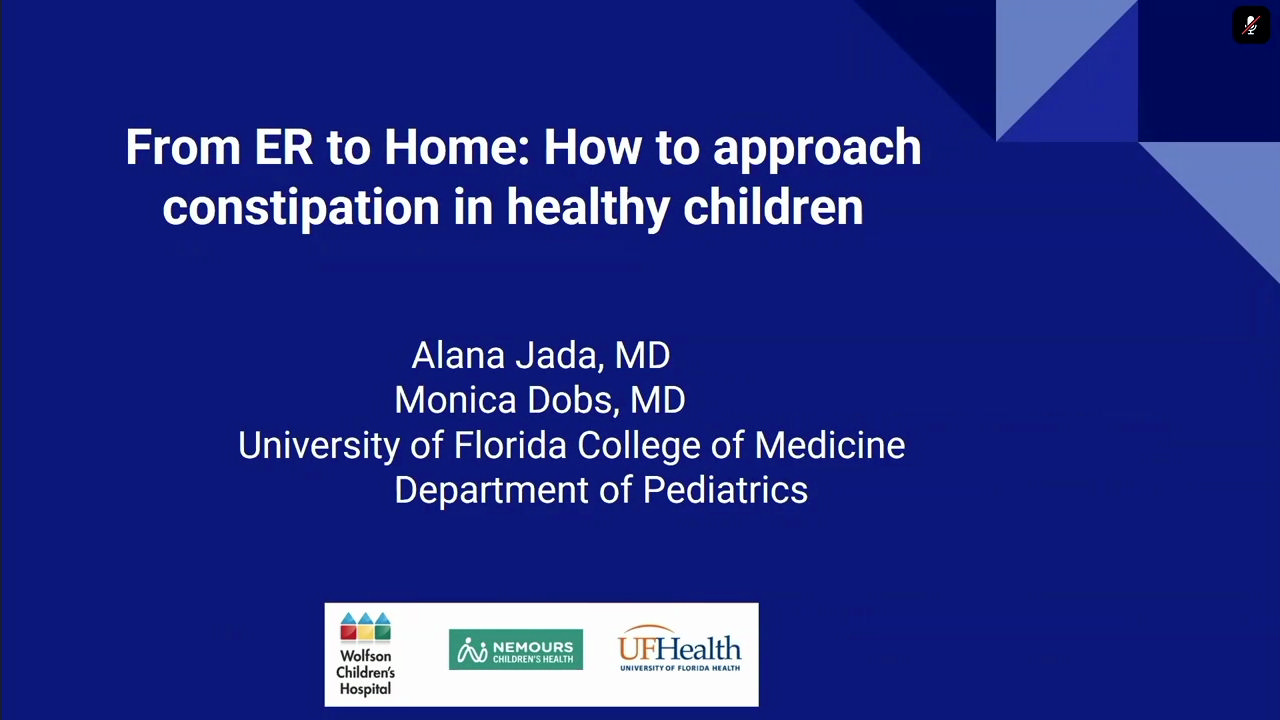 From the ER to Home: How to approach constipation in healthy children